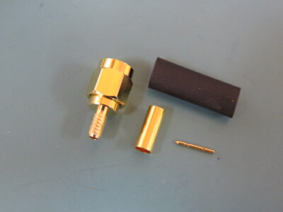 AMPHENOL 132114 Qty of 15 per Lot SMA Connector Plug, Male Pin 50Ohm ...