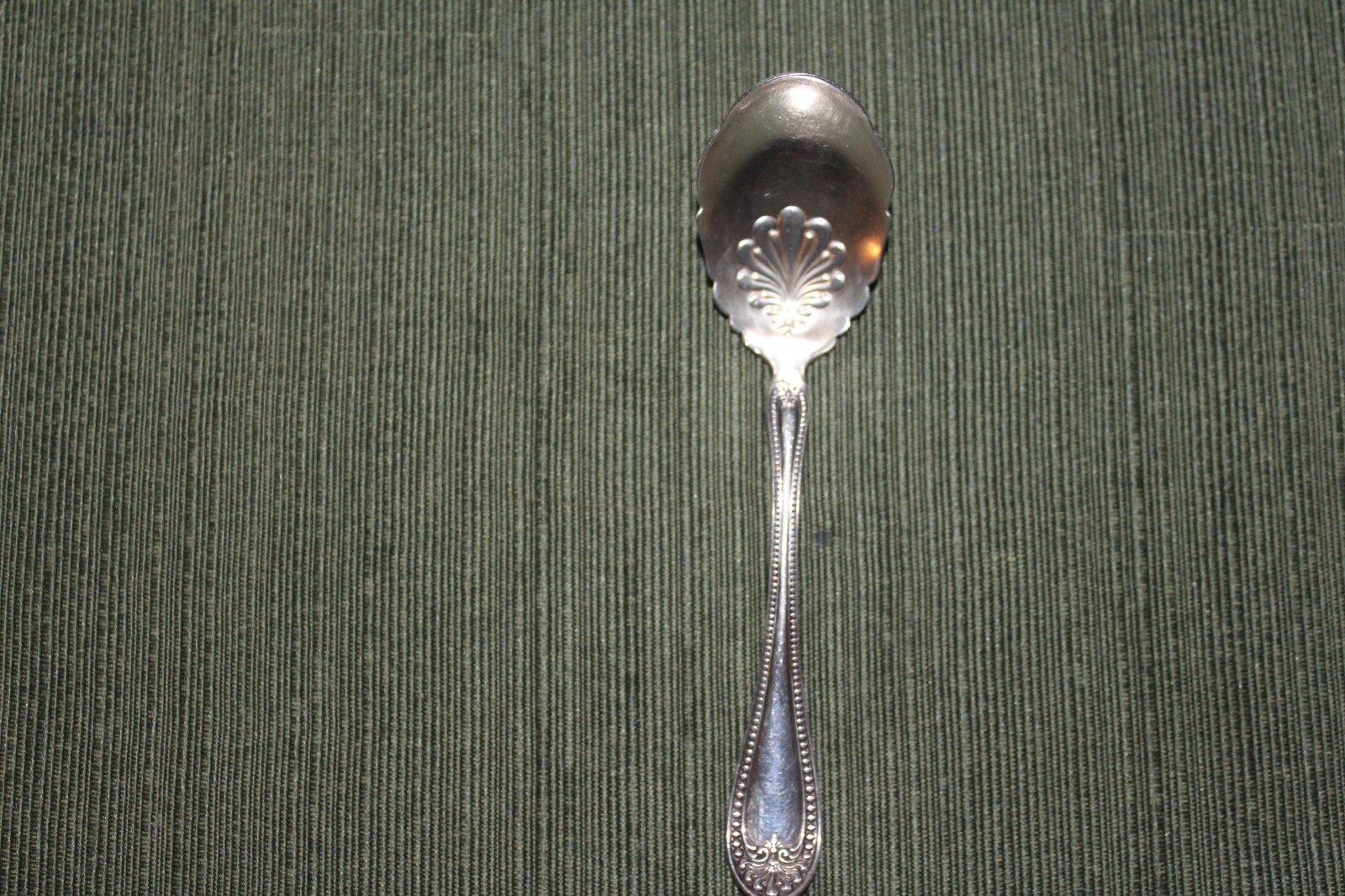 R WALLACE 1885 9 - Shell pattern - 5 3/4" ornate Sugar Jelly Spoon pat ...