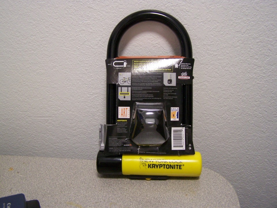 Kryptonite STD (standard) New York U lock 4" x 8" level grade 9 16 mm ...