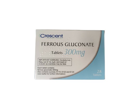 3 X Crescent Ferrous Gluconate 300mg Tablets - 28 | eBay