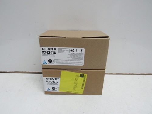 LOT OF 2! GENUINE SHARP MX-C50TC (MX-C407F) CYAN TONER CARTRIDGE | eBay