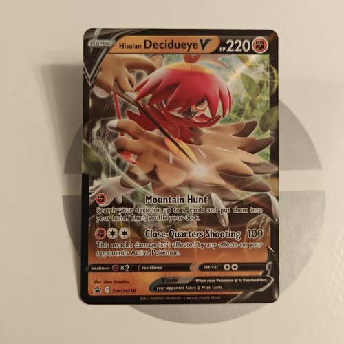 Hisuian Decidueye v SWSH 238 Black Star Promo Pokémon TCG Card | eBay UK