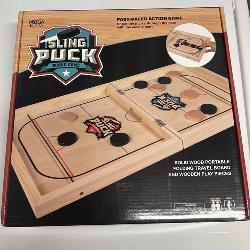 Fast Action Slingshot Arena Tabletop Puck Game Board Table Hockey Skill ...
