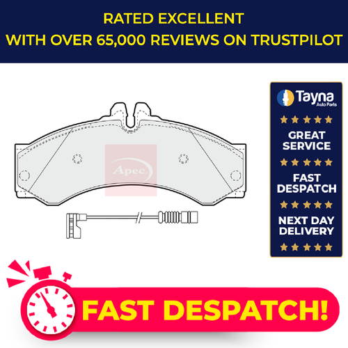 Brake Pads Set Front PAD1632 Apec 0034201720 0044201520 0044202420 ...