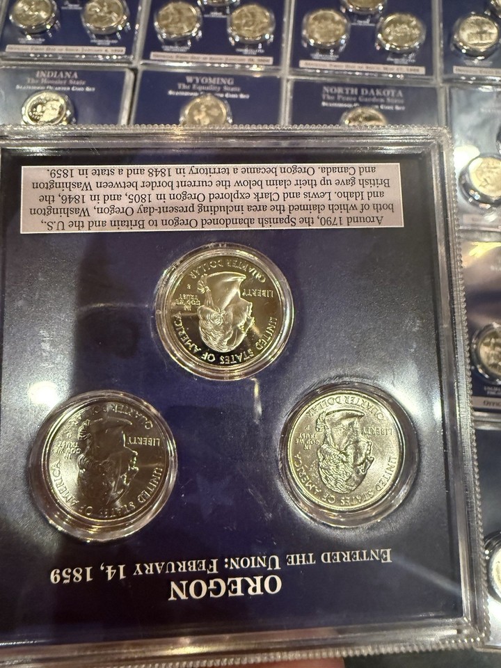 Statehood Quarter Coin Set By PCS Stamps And Coins 56 Sets Reseller ...