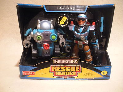 Rescue Heroes Robotz Jake Justice & 10-4 Factory Sealed! | eBay