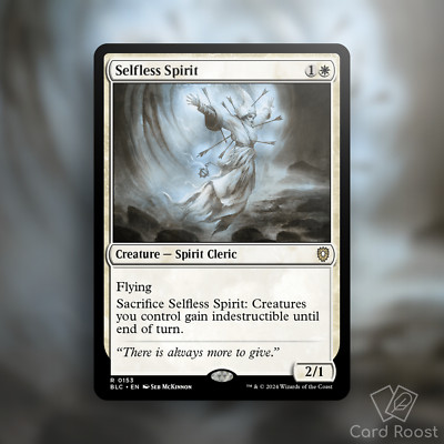 MTG Magic Selfless Spirit 0153 Commander: Bloomburrow BLC SHIPS TODAY ...