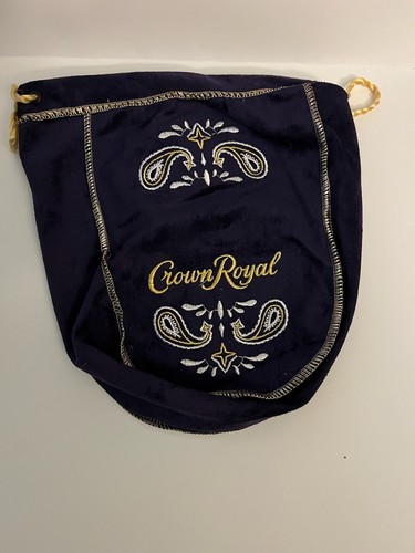 Crown Royal Purple Embroidered Rodeo Bag Drawstring Pouch Brand New ...