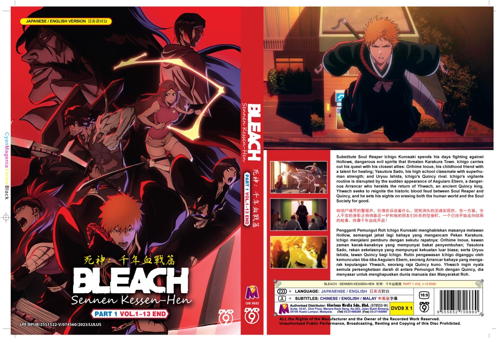 Bleach: Thousand-Year Blood War (VOL.1 - 13End) ~ English Dubbed ...