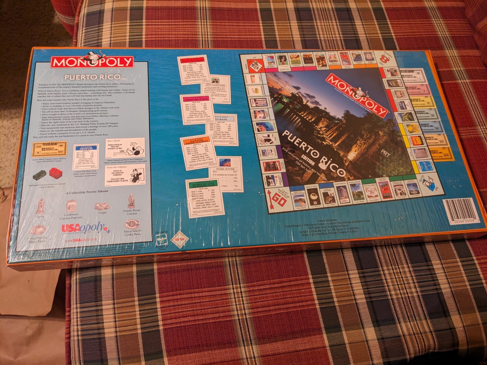 SEALED RARE Puerto Rico Limited Edition Hasbro Monopoly Opoly COMPLETE ...