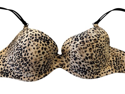 34B Black Wacoal Bra Bralette Fall Winter Glam Sexy Cheetah Leopard ...