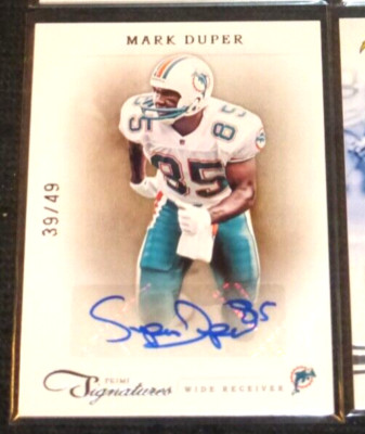 2011 PANINI PRIME SIGNATURES MARK DUPER #116 AUTO #D/49 SIGNED ...