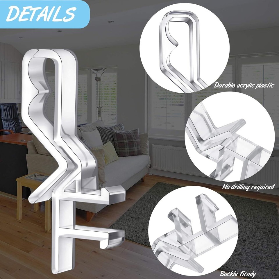 Hidden Valance Clips For Window Blinds Clear Plastic Valance Clips For ...