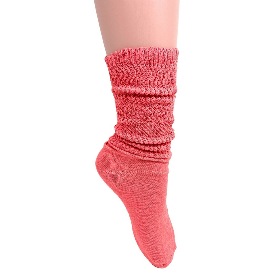 Extra Thin Lightweight Slouch Socks for Women Colorful 4 PAIRS Size 9 ...