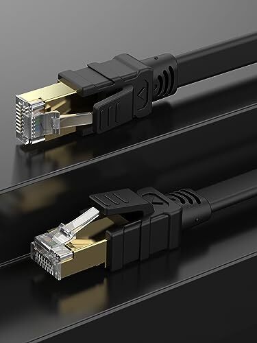 Cat 8 Ethernet Cable 20FT High Speed 40Gbps 2000Mhz Flat Internet ...