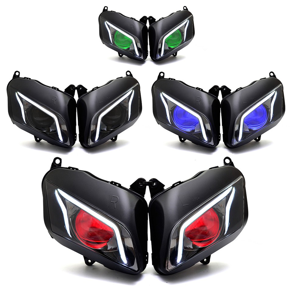 1X LED Headlight Assembly for Honda CBR600RR 07-12 Bike Front Lamp HID DRL White | eBay