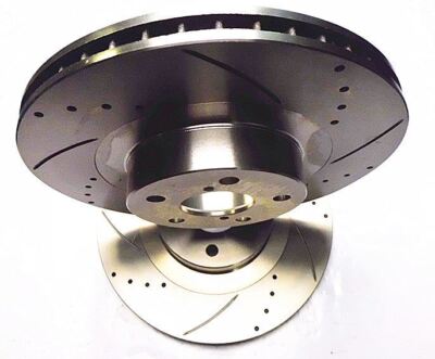 SLOTTED DISC BRAKE ROTORS for SUBARU WRX FORESTER IMPREZA OUTBACK WRX ...