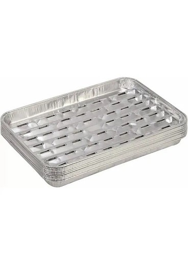 Disposable BBQ Grill Foil Trays Pans Cook Heat Aluminium Barbecue Drain ...