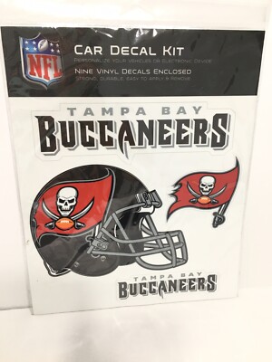 NFL Tampa Bay Buccaneers Stickers Car Decal Kit Adhesive Vinyl ...