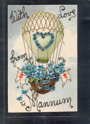 E4879 Australia SA Mannum Forget Me Not Hot air Balloon vintage ...