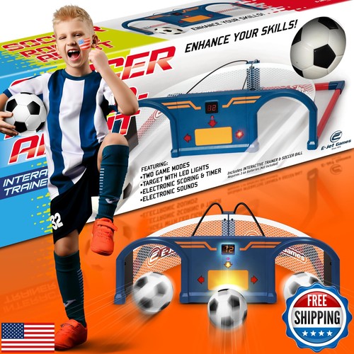 E E-JET GAMES Soccer Trainer, Kids Soccer Exercises Training Set ...
