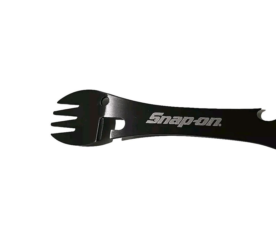 2 pack Snap On Tools PROMO Stainless Spoon Fork Opener Camping Spork ...