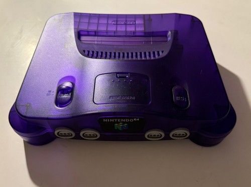 Nintendo 64 N64 Console New Custom Translucent Purple Shell With Blue ...