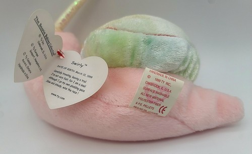 Ty Beanie Babies Swirly the Snail Plush Toy- With Tags 5 Errors ...