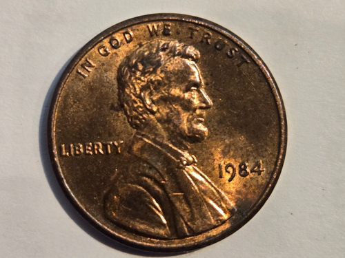 1984 lincoln memorial penny no mint mark error coin ghost letters | eBay