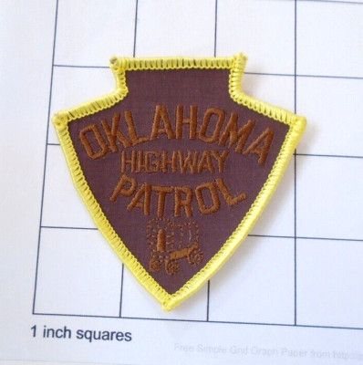 OKLAHOMA HIGHWAY PATROL--- STATE POLICE EMBROIDERED PATCH - IRON-ON ...