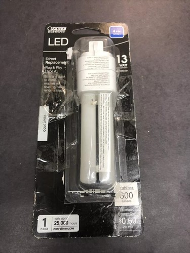 PL Quad Tube CFLNI 4-Pin Plugin G24Q-1 Base CFL Replacement LED Light ...