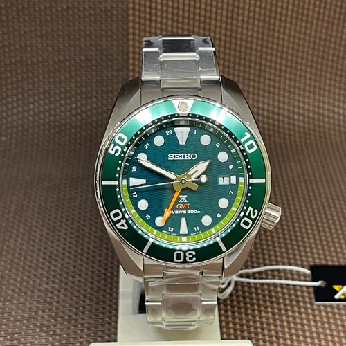 Seiko Prospex SFK003J1 Sea Sumo GMT Solar Power Green Analog Japan Men ...