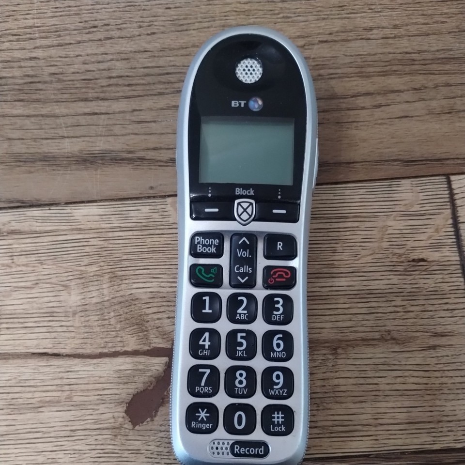 BT 4600 Big Button Single Handset Cordless Phone Answer Machine Call ...