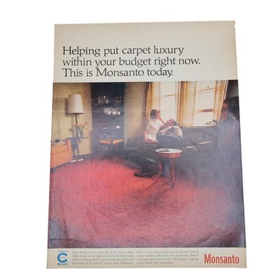 Monsanto Carpet Magazine Advertisement Large Color 1960s Home Vintage ...