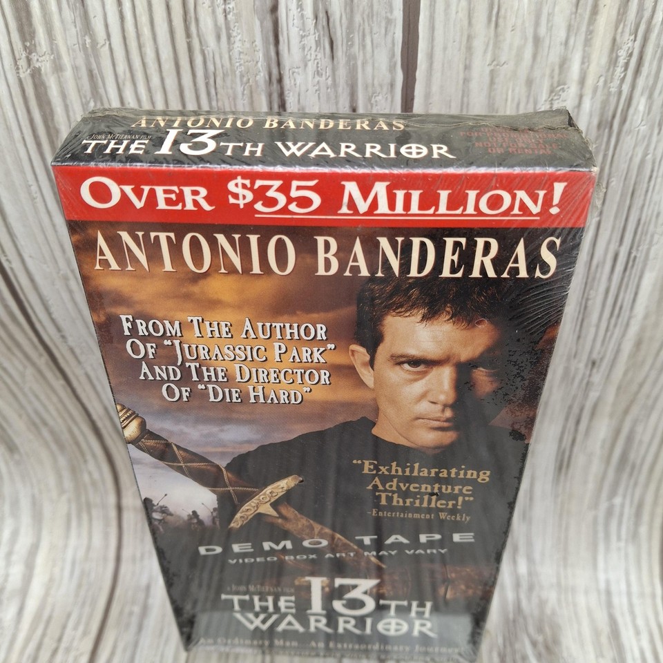The 13th Warrior VHS Promo Demo Tape Antonio Banderas Sealed Rare ...