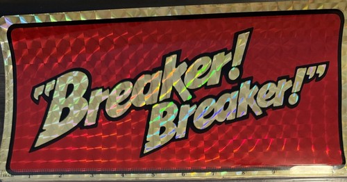 VTG Decal License Plate Prismatic 70’s Sticker “Breaker! Breaker!” NOS ...