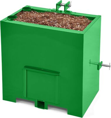Ballast Box 3 Pt Hitch 800LBS Counterweight for Cat 1 Tractor Steel ...