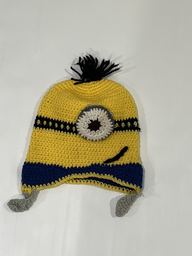 Despicable Me Minion Crocheted Single Eye Kids Cap Beanie | eBay