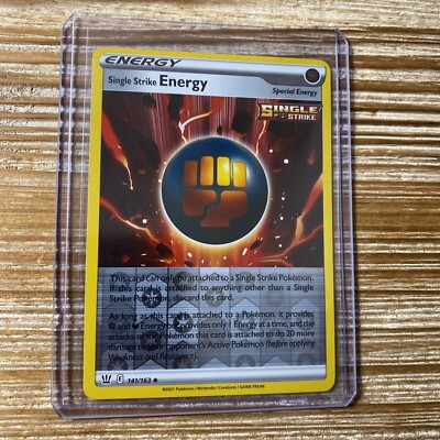 Pokemon Single Strike Energy - 141/163 - Reverse Holo Battle Styles ...
