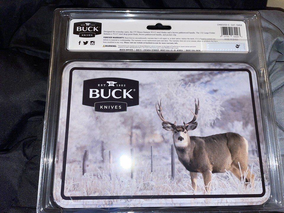 Buck Knives Collector's Tin With 132 Large & 375 Deuce Combo 2 Pack New ...