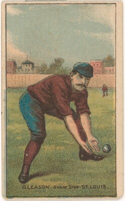 Bill Gleason - St. Louis Browns - 1887 Buchner Gold Coin N284 Print (13 ...