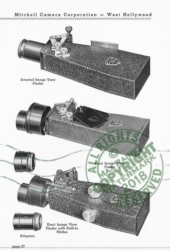Mitchell Motion Picture Camera CATALOG (1934) 35mm Equipment Features ...