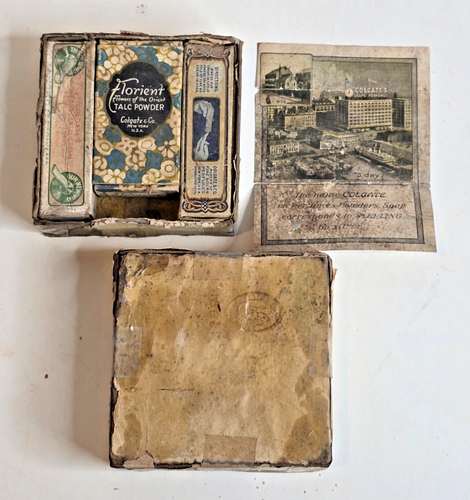 Antique Vintage Colgate Ribbon Toothpaste Florient Talc Charmis Cold ...