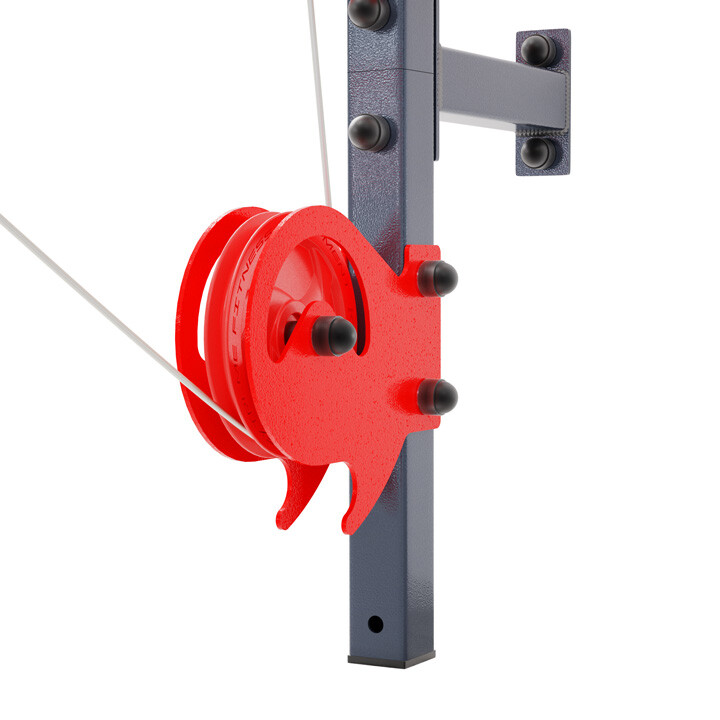 Lat Pull Down Cable Pulley Weight Machine Wall Mounted Home Gym Fitness ...