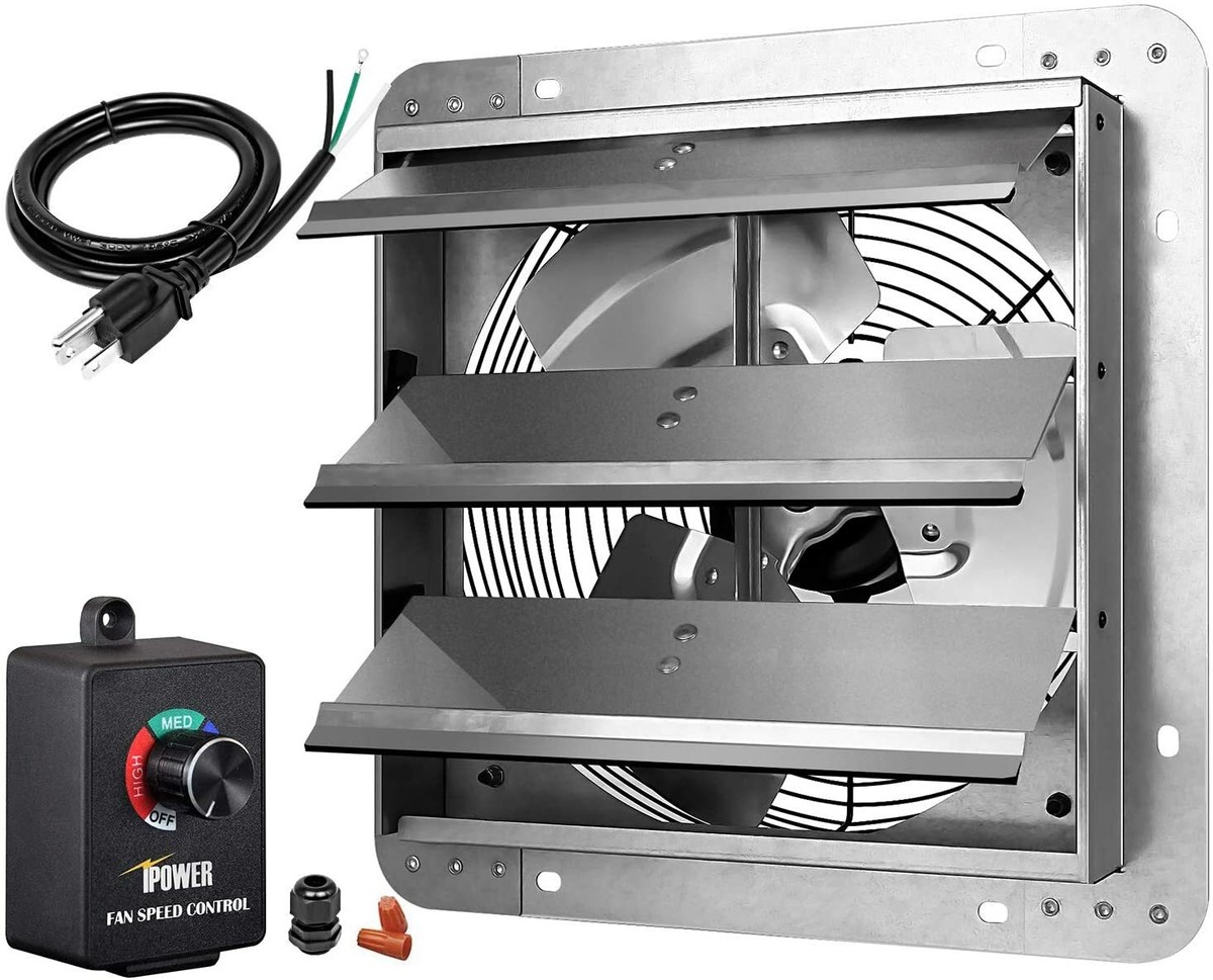 Shutter Ventilation Fan KEN BROWN 20 Inch Shutter Exhaust Fan - 3500 ...