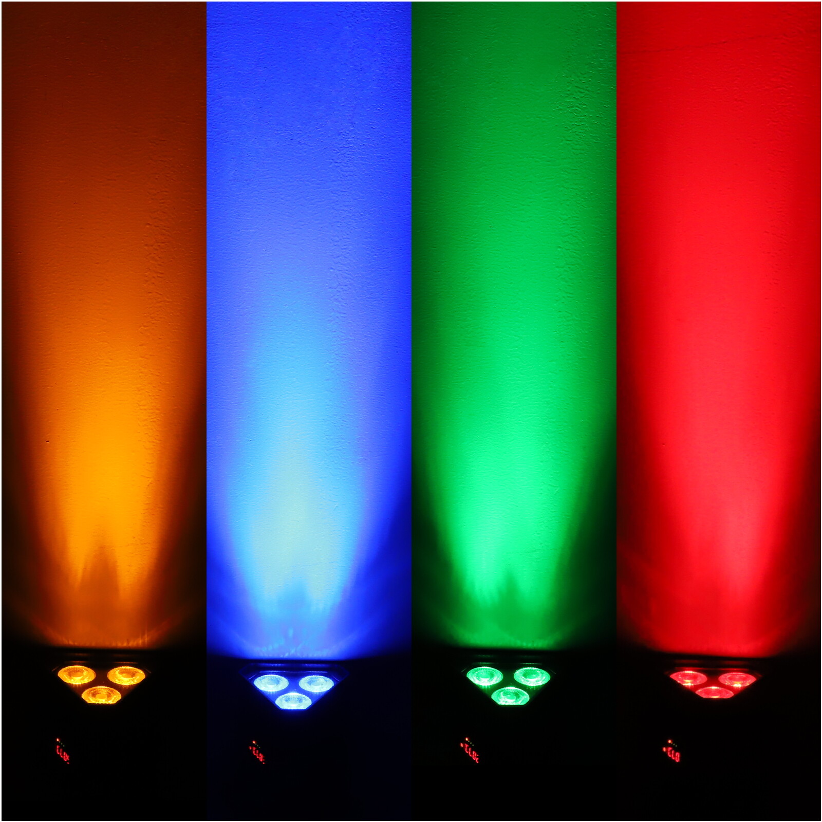 4X 60W LED Akku Par Wiederaufladbar RGBWA UV Uplight Spot Scheinwerfer ...