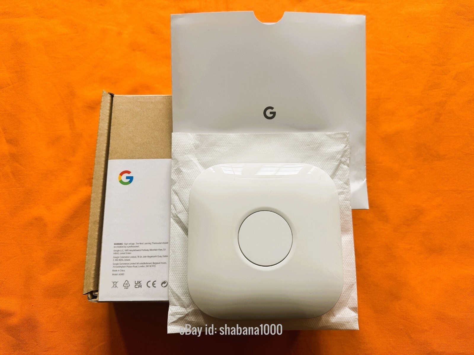 BOXED Google Nest Learning Thermostat 3rd Generation Heatlink Only FAST ...