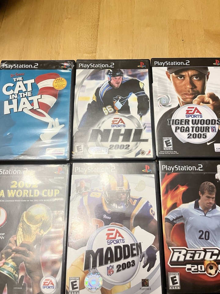 Sony PlayStation 2 DVD Keep Case Lot of 7: Cat in the Hat, NHL 2002 ...