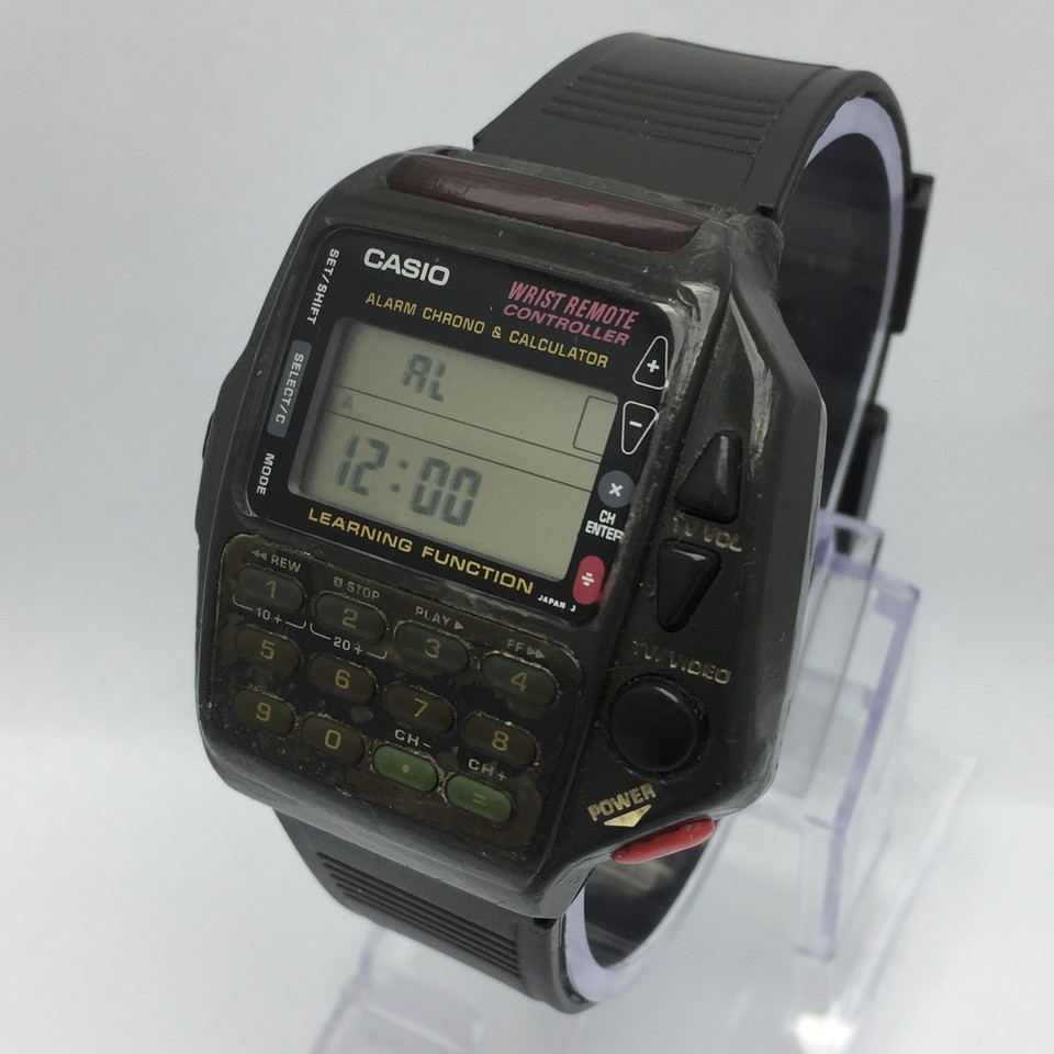 Casio CMD-40 Calculator 1174 TV Wrist Remote Controller Vintage Watch ...