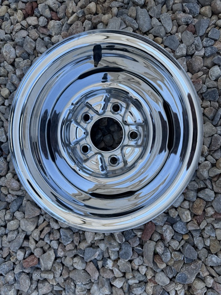 Ford 15x6 Chrome Reverse Wheels, 5x5.5 Hot Rod F100 Old Chrome | eBay